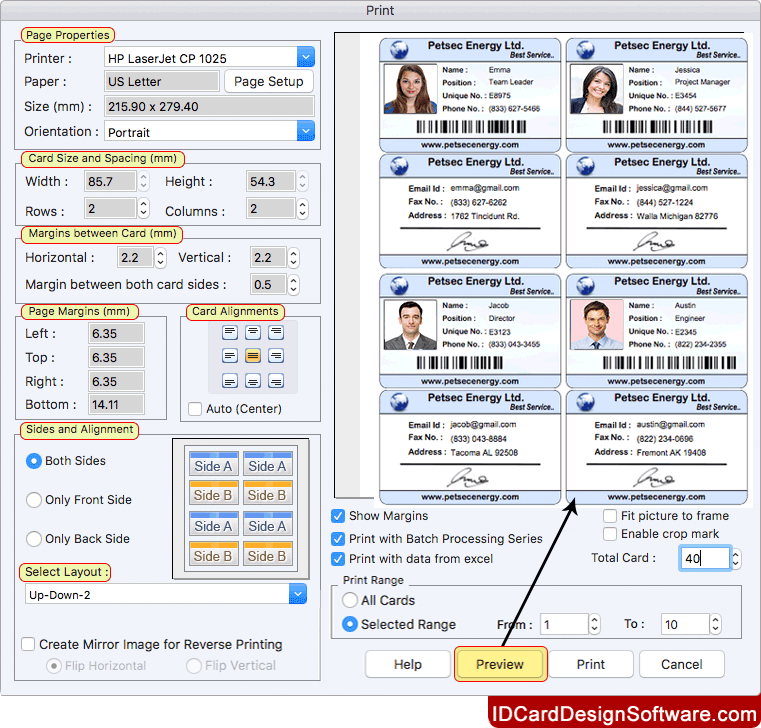 ID Card Designer for Mac screenshots to know how to design multiple ID ... ID Card Designer for Mac screenshots to know how to design multiple ID ...