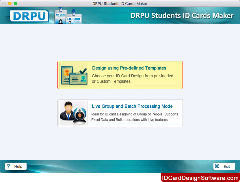 Students ID Cards Maker for Mac screenshots to know how to design ...