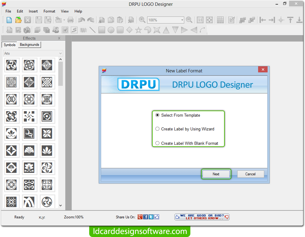 Screenshots for how to create business logos using Logo Card Design ...